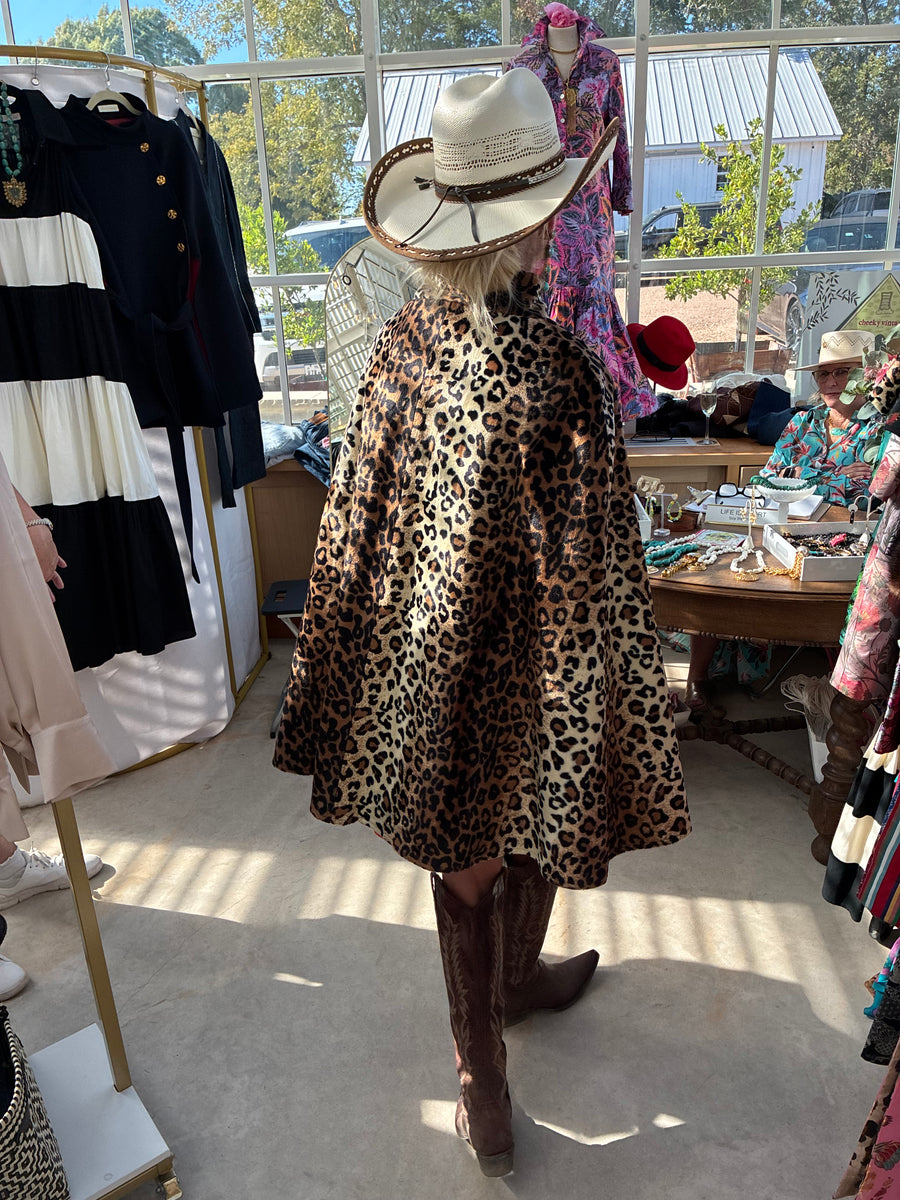 Leopard Print Cape – Cheeky Vintage