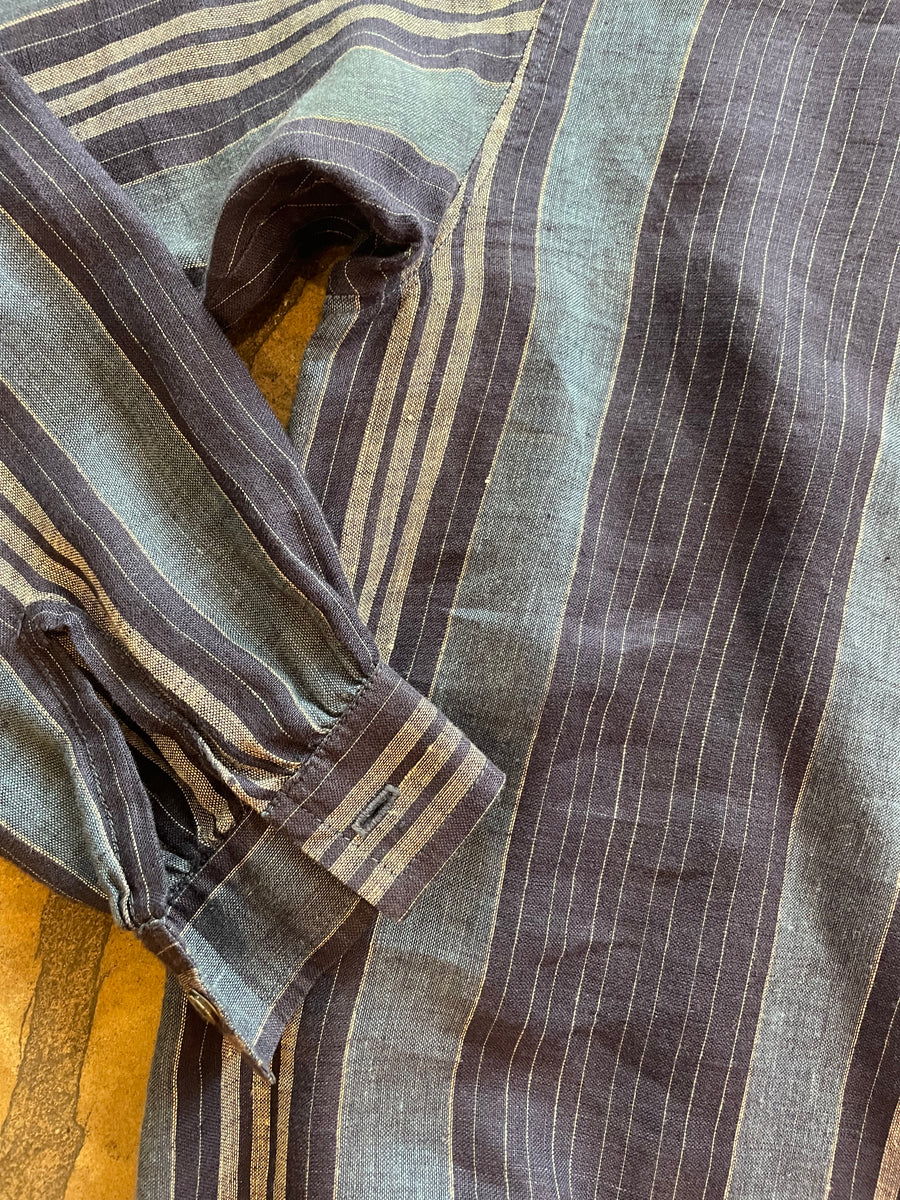 Calvin Klein Striped Linen Blouse – Cheeky Vintage