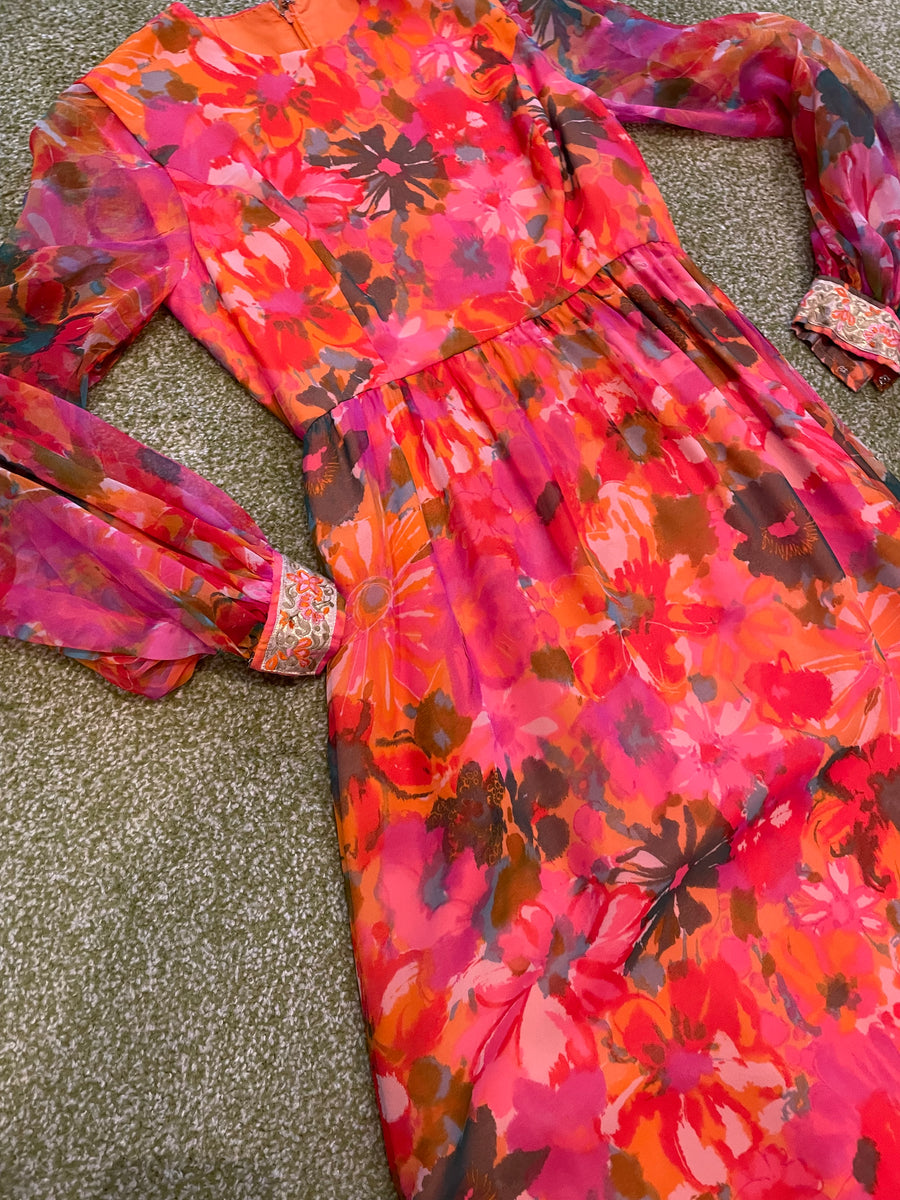 Long Floral Dress – Cheeky Vintage