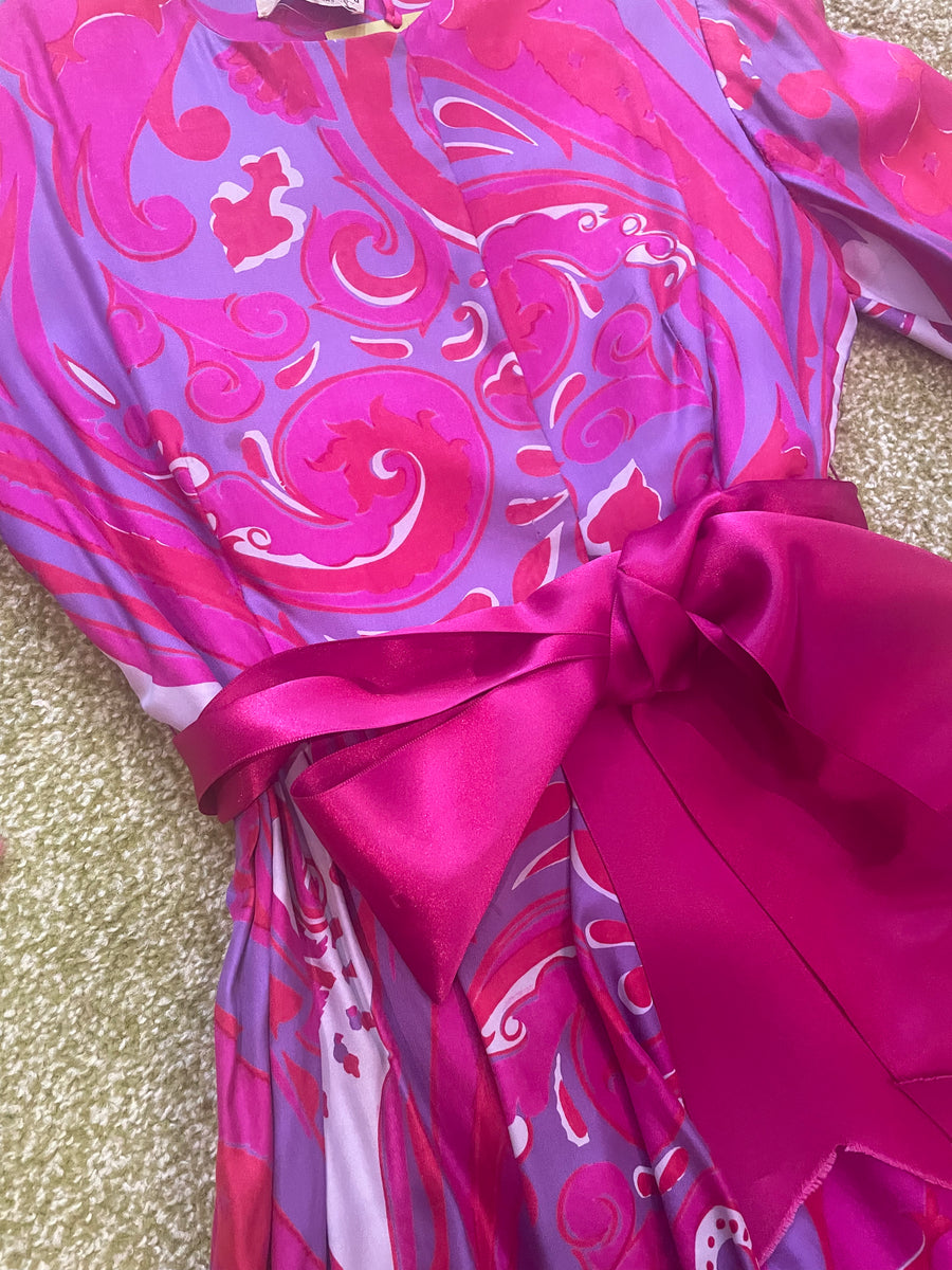 Harzfeld's Print Silk Dress – Cheeky Vintage