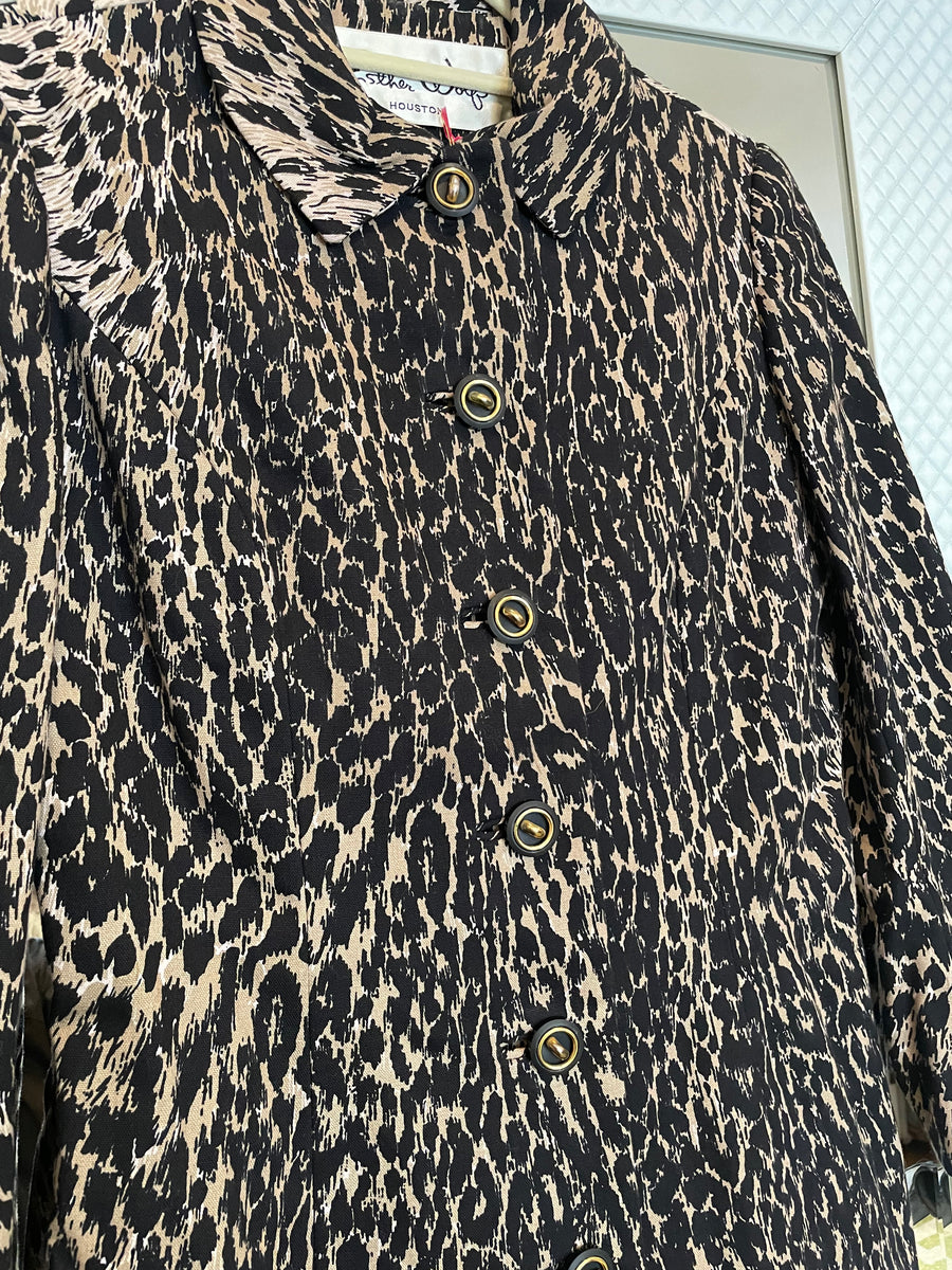 Leopard Print Cotton Suit – Cheeky Vintage